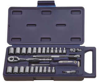 Williams Industrial Tools 27 pc 1/4" Drive 6-Point SAE & Metric Socket ...
