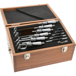 SPI Mechanical Outside Micrometer Set: 6 Pc, 0 to 6" Measurement ...