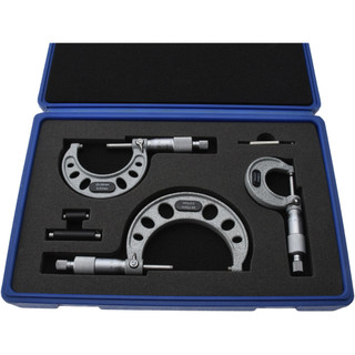 Value Collection Mechanical Outside Micrometer Set: 3 Pc, 0.01 mm ...