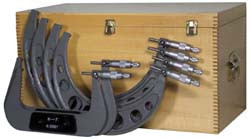 Value Collection Mechanical Outside Micrometer Set: 6 Pc, 6 to 12 ...