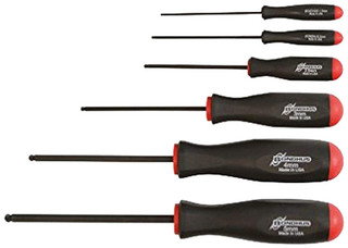 Bondhus ProHold® Ball End Screwdrivers PBSX6M, 6pc Set, 1.5 - 5mm Range ...