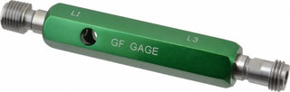 GF Gage Pipe Thread Plug Gage: Tapered, 1/4-18, Class L-1, Double End ...