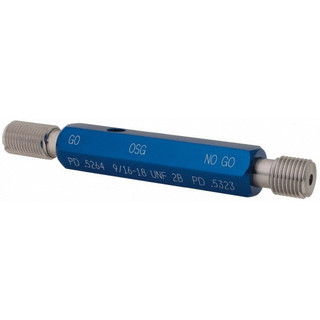 OSG USA, INC. Plug Thread Gage: 9/16-18 Thread, 2B Class, Double End ...