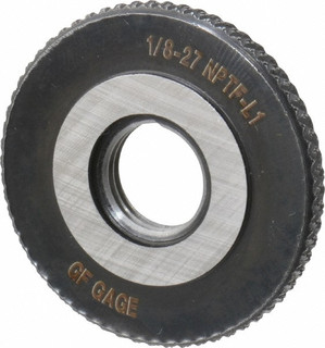 GF Gage Threaded Pipe Ring: 1/8-27" NPTF, Class L1 NPTF Thread ...