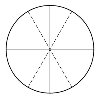 Mitutoyo Microscope Reticle (60° Angle) Use with Mitutoyo Series 176 ...