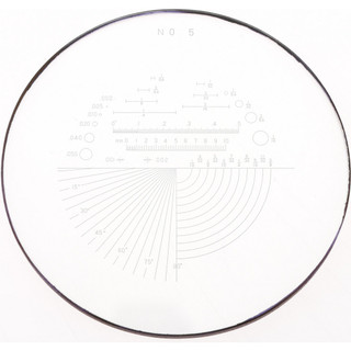 SPI 1-3/8 Inch Diameter, Optical Comparator Chart and Reticle For Use ...