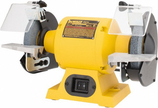 DeWALT Bench Grinder: 6" Wheel Dia, 1/2" Arbor Hole Dia 120 V, 3,450 ...