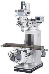 Vectrax 9" x 54" Knee Milling Machine: 5 hp, Variable Speed Pulley, 3 ...