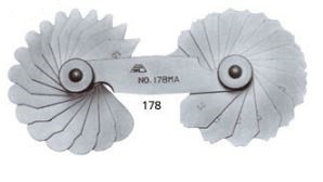 Precise Fillet or Radius Leaf Gage 1/32"-1/4" with 30 Leaves by 64ths ...