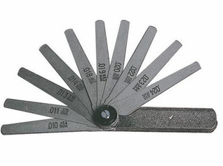 Precise Tapered Leaf Thickness Gage, 26 Leaves, 0.0015 to 0.025" Range ...
