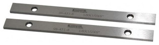 SPI Precision Steel Parallels, Matched Pair, 1/8" Thick x 6" Long, 1/2 ...