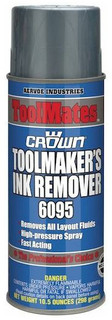 Crown Toolmakers Ink Remover 6095, 10.5 oz. Aerosol Can - 98-871-7 ...