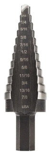 IRWIN Unibit Self-Starting Step Drill #10234, HSS, 12 Hole Sizes, 3/16 ...