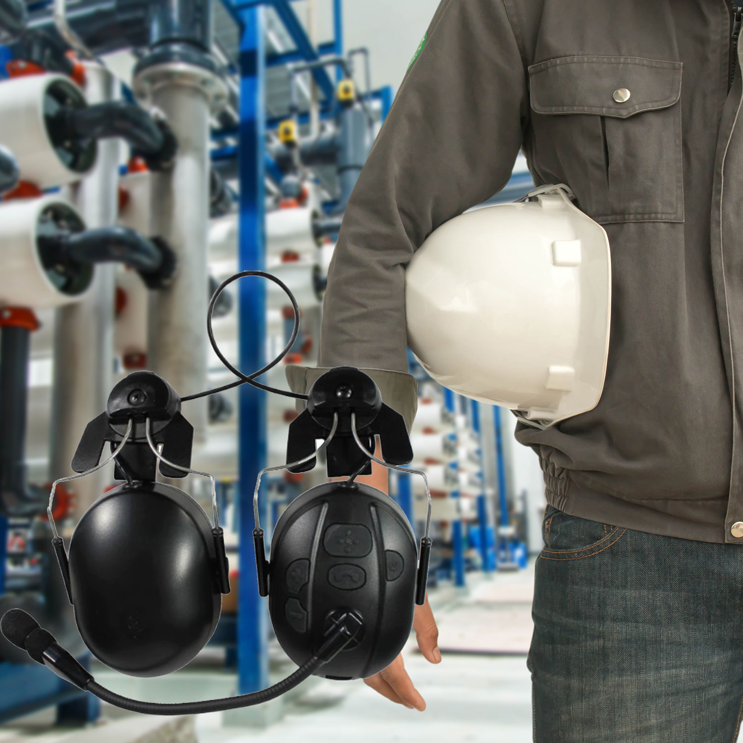 BlueLink High Noise Safety Helmet Mount BT | Code Red Headsets ...