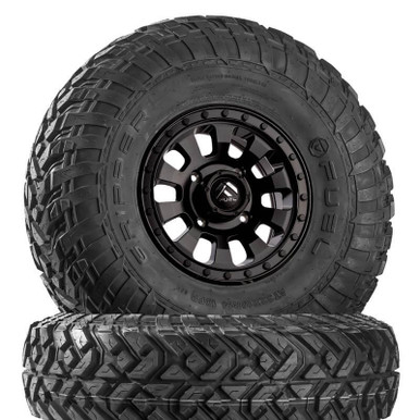 Can-Am Maverick X3 / X3 MAX Fuel Tactic D630 Satin Black Wheels w| Fuel ...