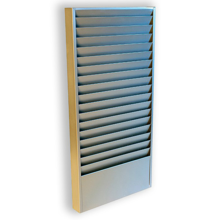 Work Order Rack, 18 Pocket, Gray Steel