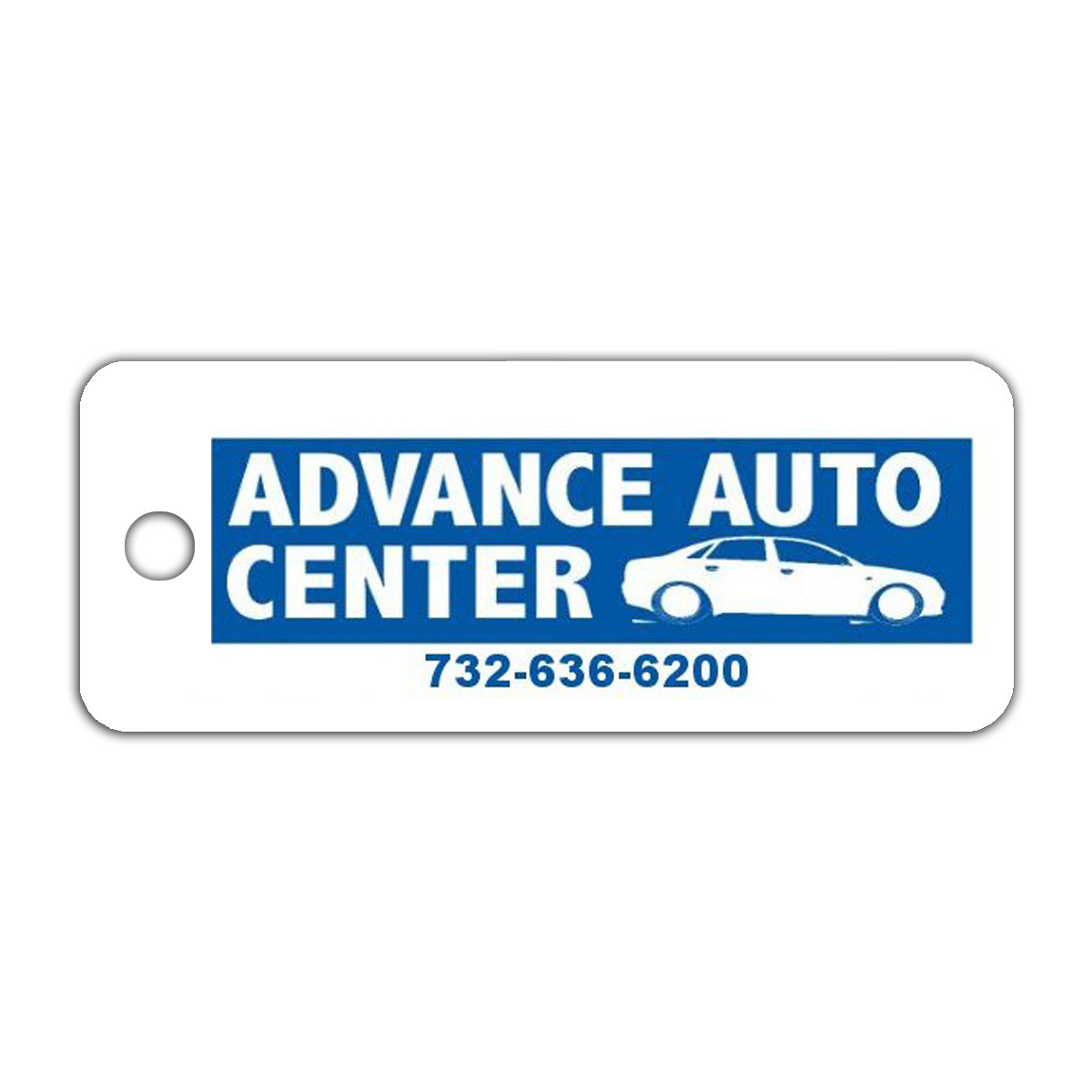 Oil Change Loyalty Punch Card Keychain - 250 pcs