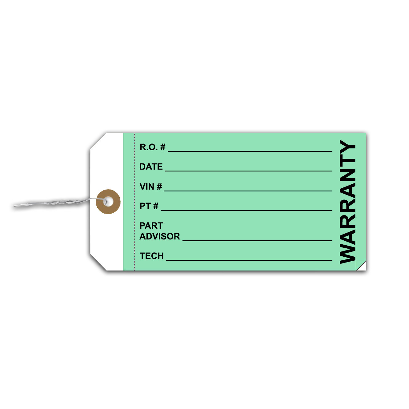 Auto Repair Shop Tags | Key Tags | Parts Tags | Hang Digits