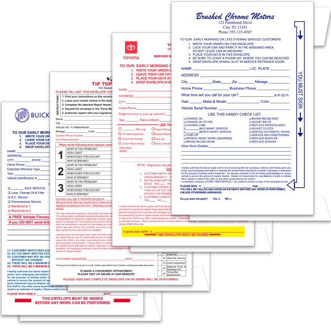 Custom Night Drop Envelope