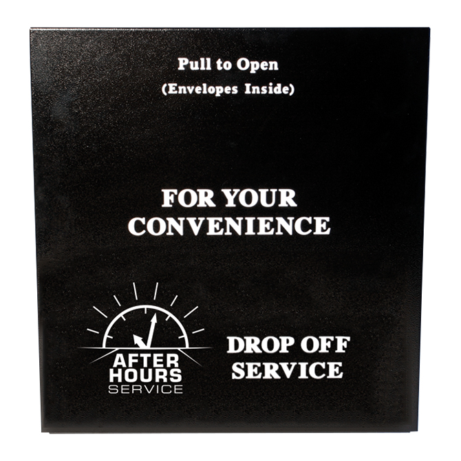 Automotive After Hours Key Drop Box, Door Slot