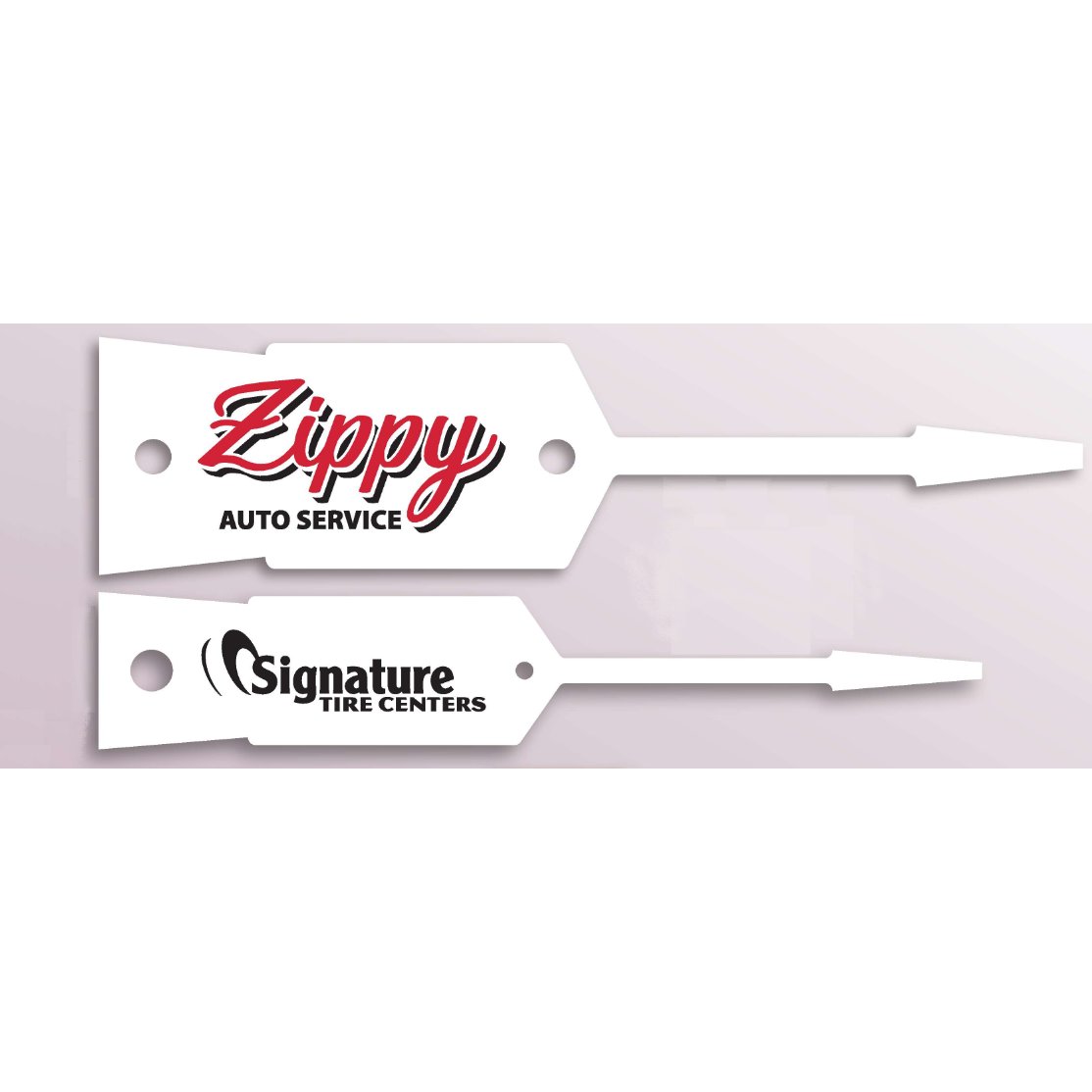 Self-locking Arrow Key Tags, Custom-imprinted