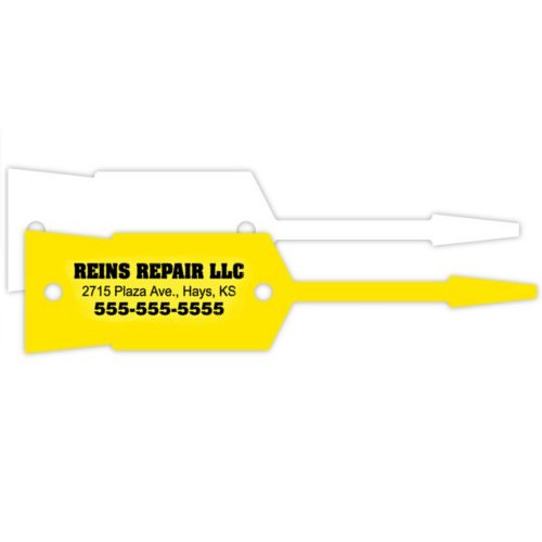 Self-locking Arrow Key Tag, Jumbo-Size, Customized