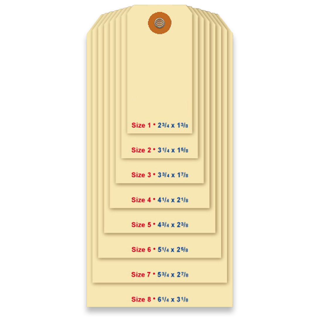 Manila Tags, With Wire or String