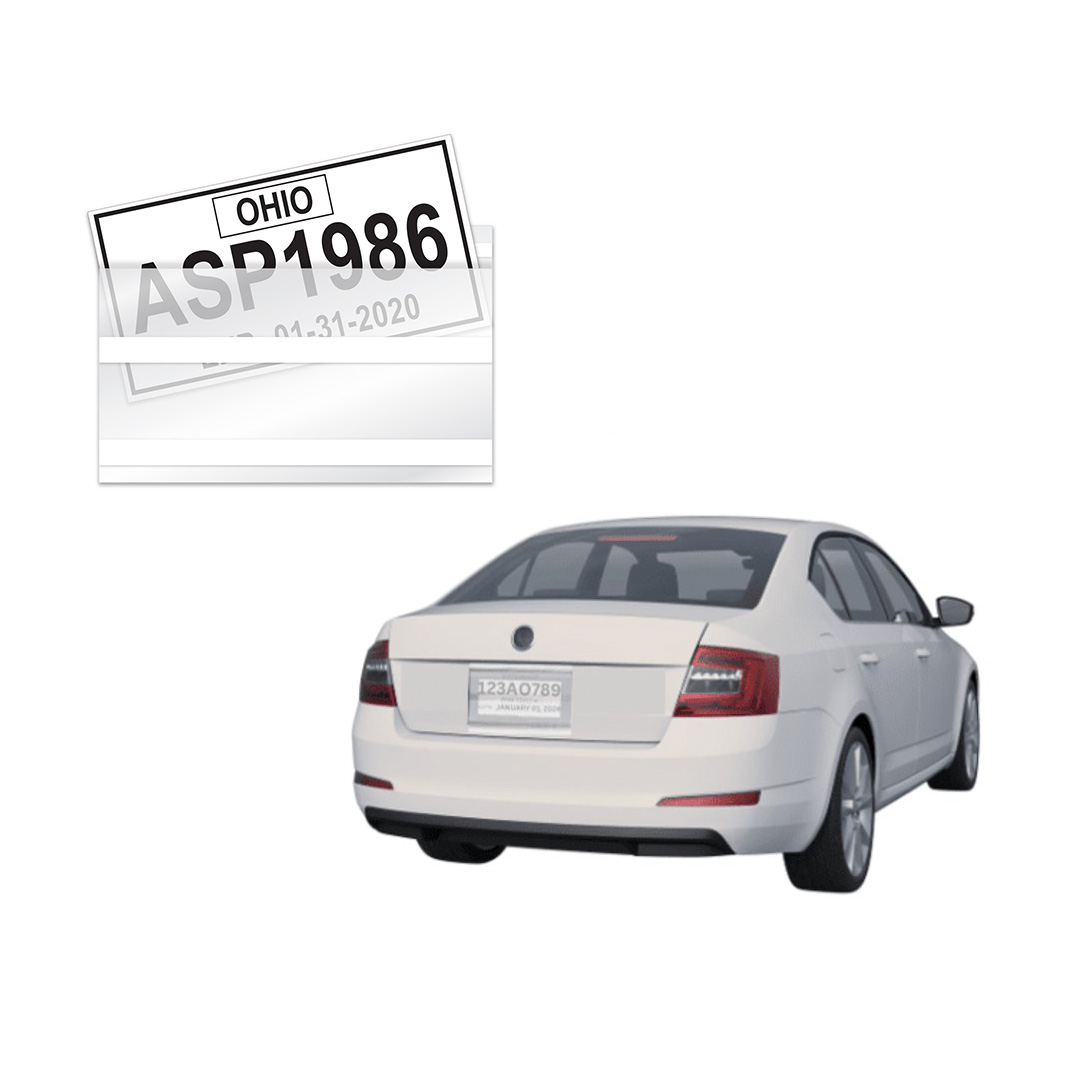 License Plate Tag Bags with Adhesive - Qty. 100