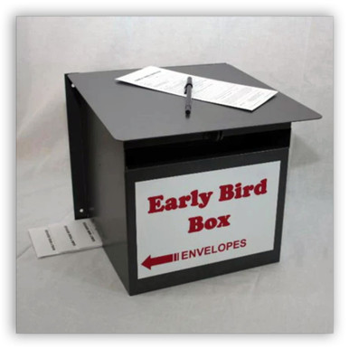 "Early Bird Box" Night Drop Box, Wall Mount