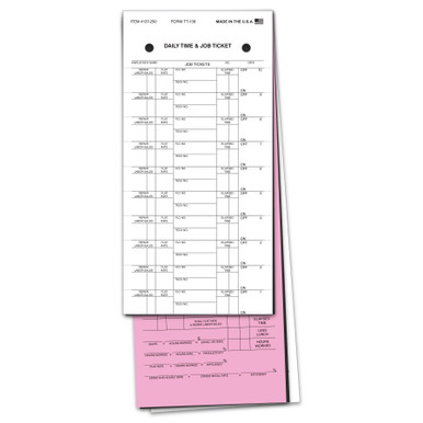 Daily Time Ticket, 10 Labels