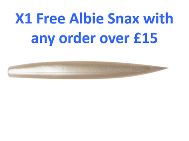 FREE Albie Snax 5 Inch 14g White Pearl
