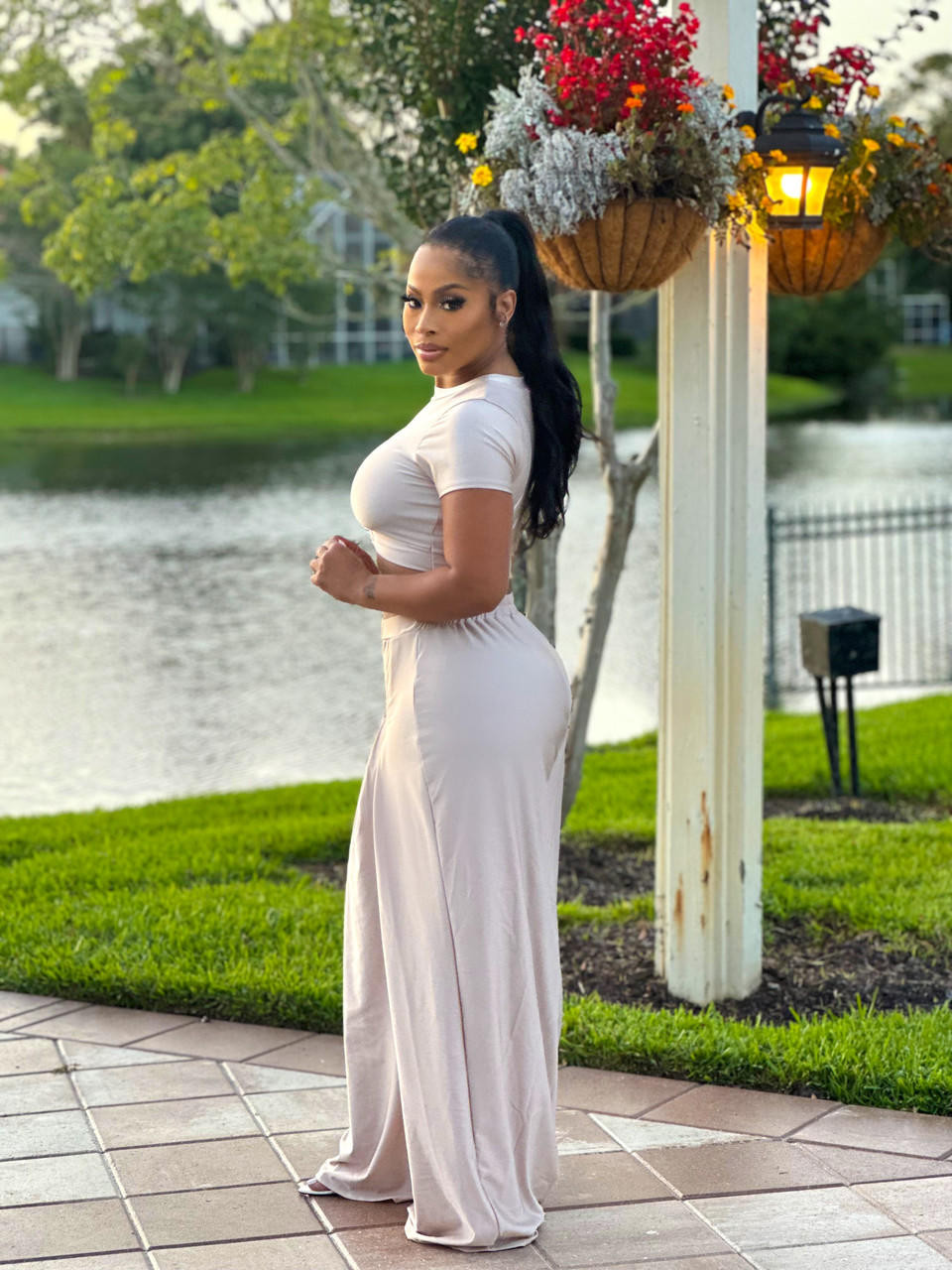Smooth Champagne Pants Set - House of Tinks
