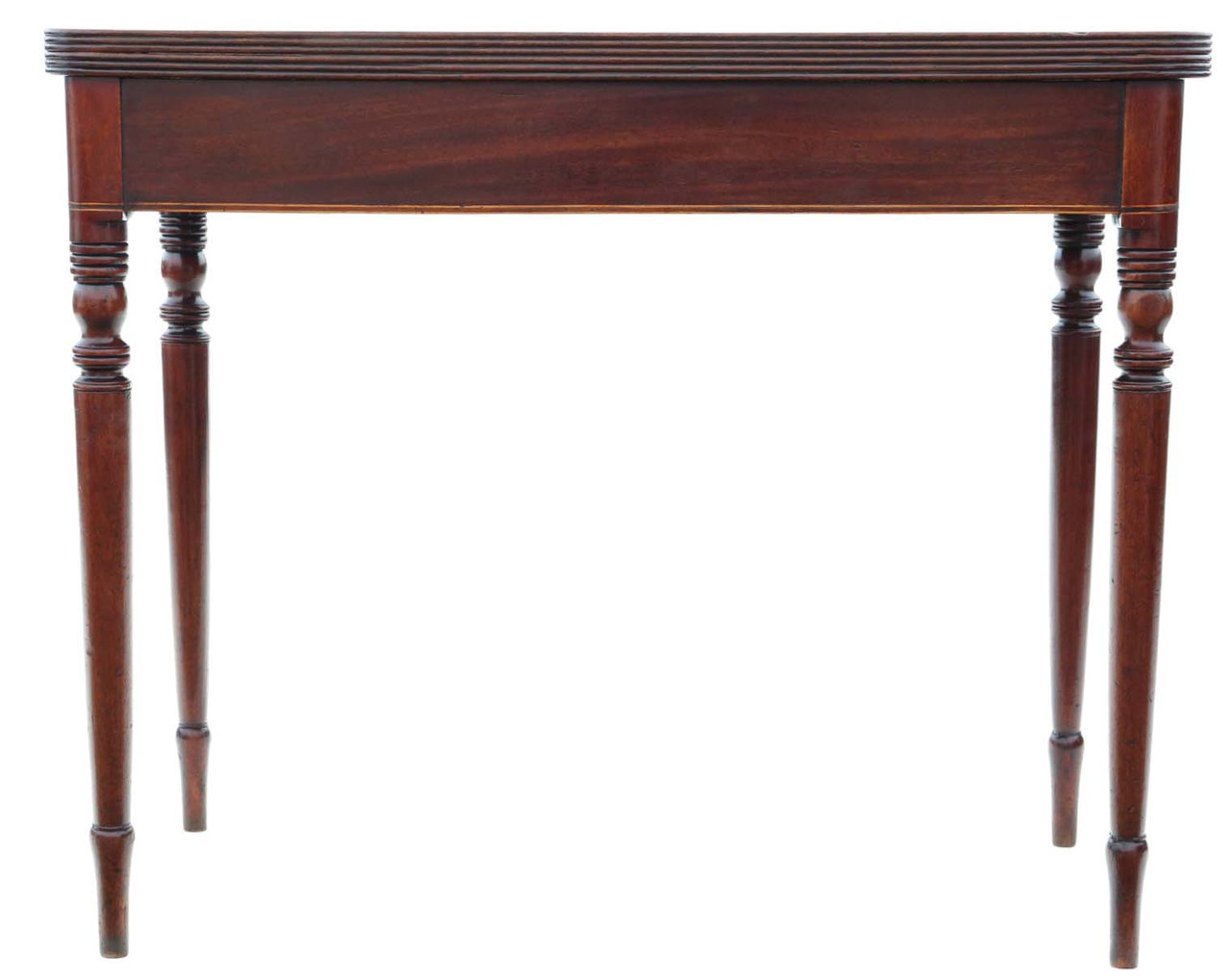Antique Fine Quality C1800 Inlaid Mahogany Folding Card or Tea Table ...