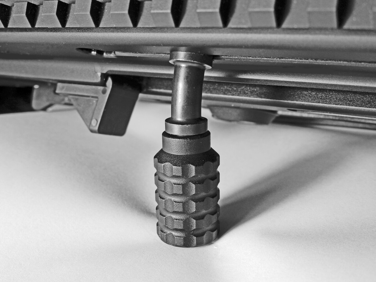 CZ Bren 805 Bent Enhanced Charging Handle - Waffle Pattern - KNS ... CZ Bren 805 Bent Enhanced Charging Handle - Waffle Pattern - KNS ...