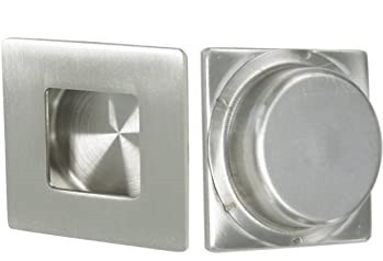 Square Flush Pull for Wood doors Brushed Satin Finish