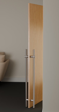 48" Locking Ladder Pull Handle - Brushed Satin US32D/630