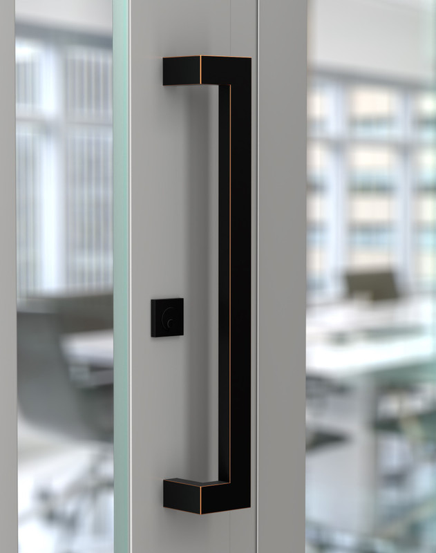 Pro-Line Series: 45º Offset 1.5" x 1" Rectangular Pull Handle