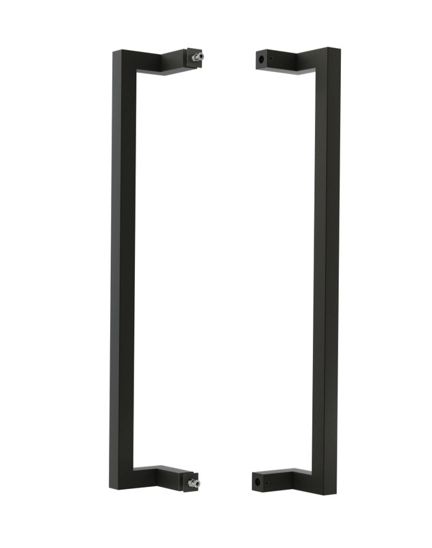 Pro-Line Series: 45º Offset 1" x 1" Square Pull Handle, Matte Black