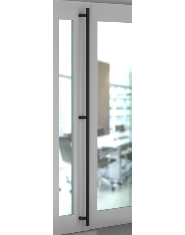 84" PostMount Offset Ladder Pull Handle with 3-hole mounting - Back-to ...