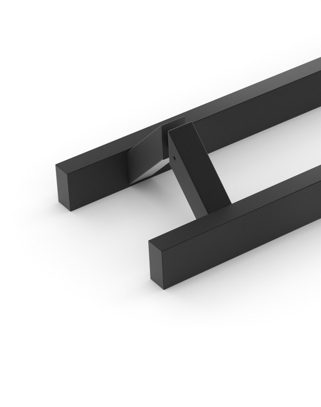 Pro-Line Series: 45º Offset Flat Bar Ladder Pull Handle - Back-to-Back ...