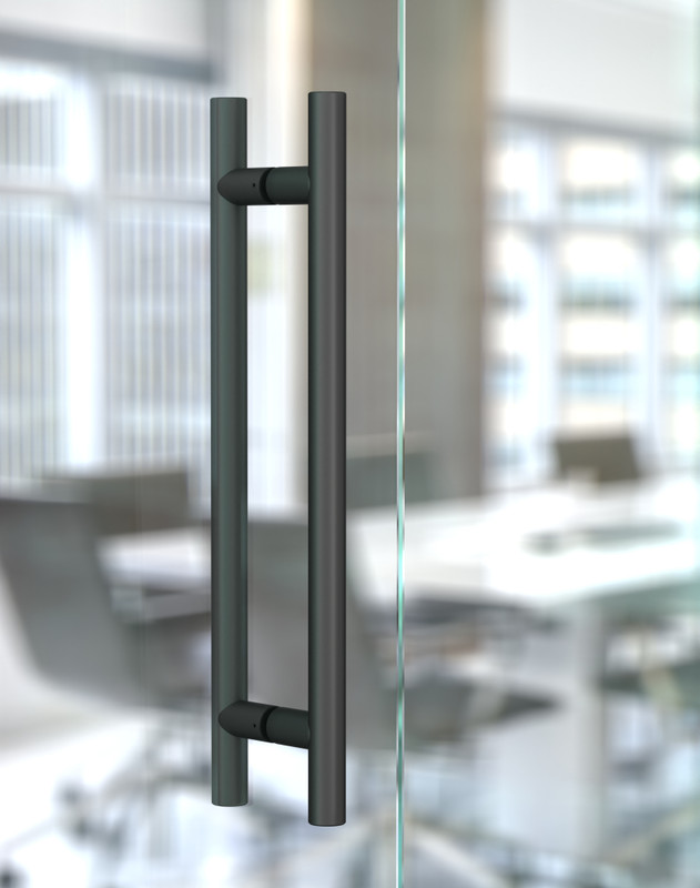 Pro-Line Series: Ladder Pull Handle - Back-to-Back, Matte Gunmetal Grey ...
