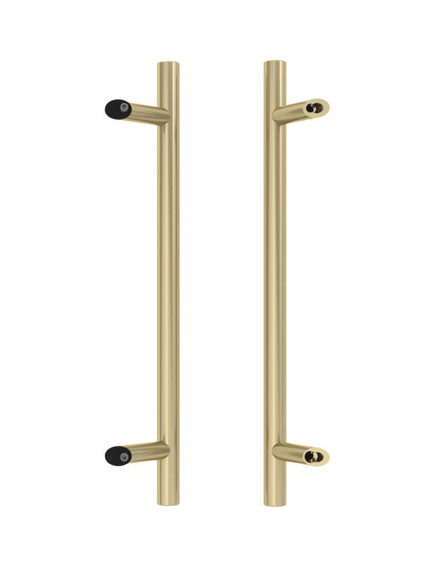 Satin Brass Pro-Line Series - Offset Ladder Pull Handle