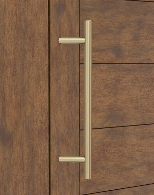 Satin Brass Pro-Line Series - Offset Ladder Pull Handle