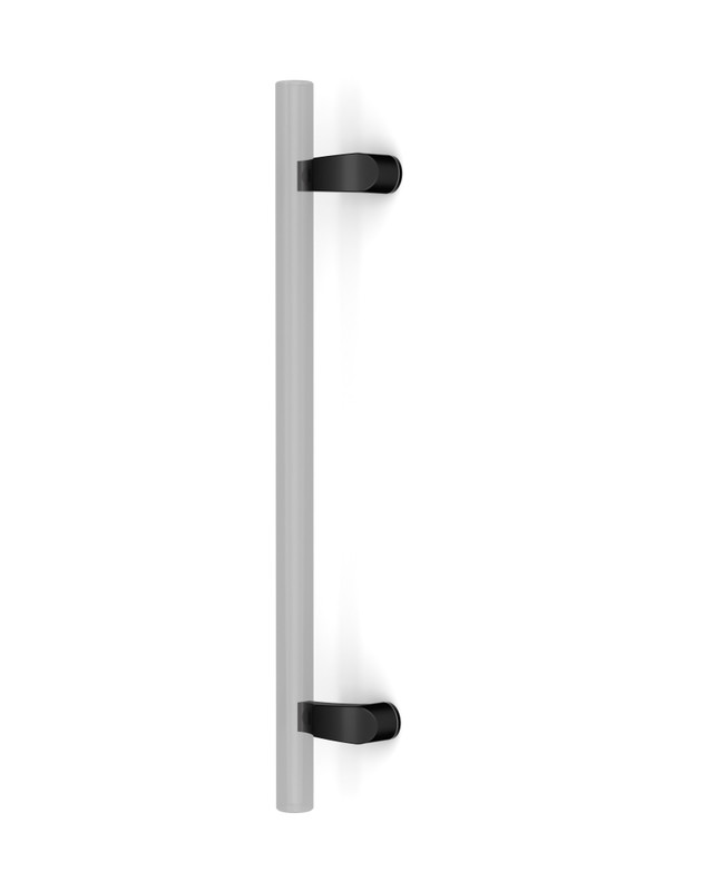 PostMount Offset for Ladder Pulls , Matte Black Powder Coated Finish ...