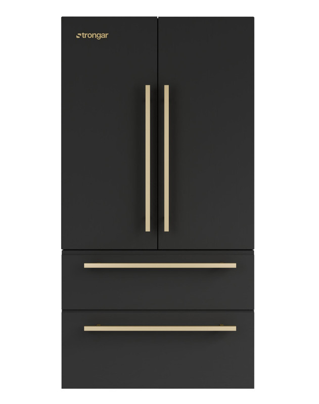 Satin Brass Finish Refrigerator and Appliance 1" x 1" Square ladder Pull