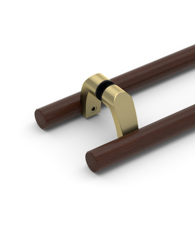 Pro-Line Series: PostMount Offset Pull Handle- Back-to-Back, Solid ...