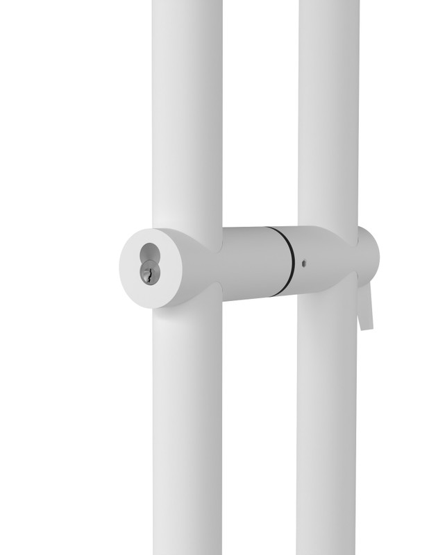 Pro-Line Series: 84" Locking Ladder Pull - Matte White