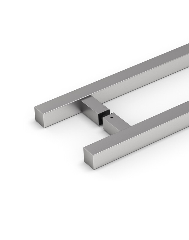 1" x 1" Square Ladder Pull Handle (Brushed Satin Finish)