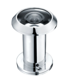 180˚ Glass Lens Door Viewer For Doors - Matte Chrome