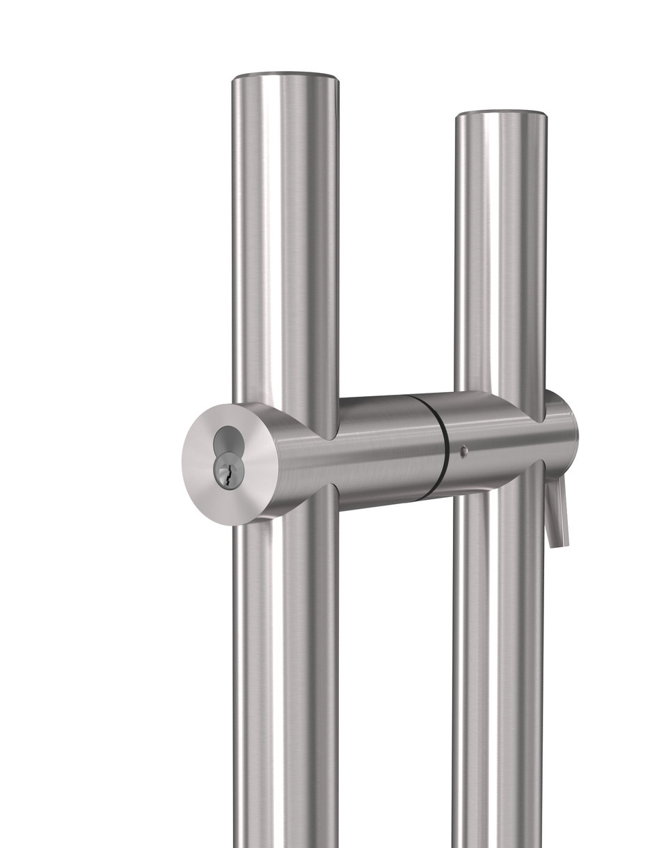 48" Locking Ladder Pull Handle - Brushed Satin US32D/630